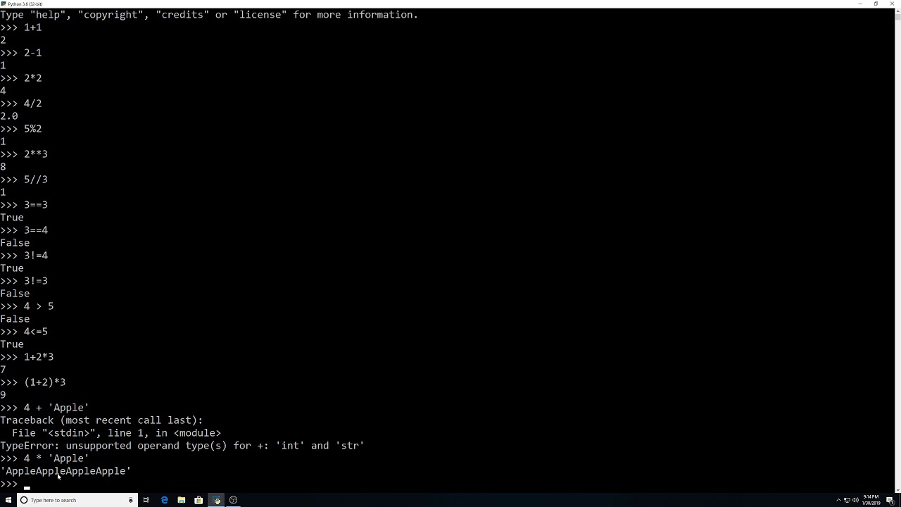 Python Practice: The Interactive Shell