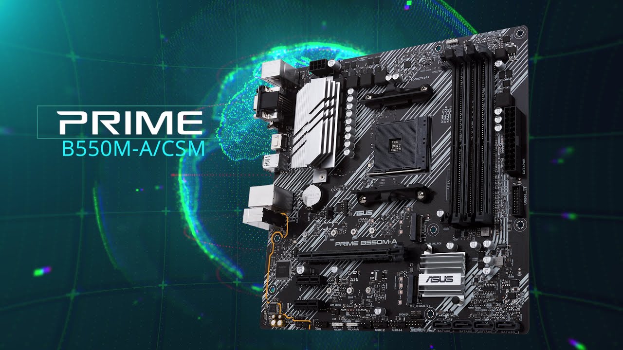 Mainboard ASUS PRIME B550M-A (AMD B550, Socket AM4,m- ATX, 4 khe RAM DRR4)