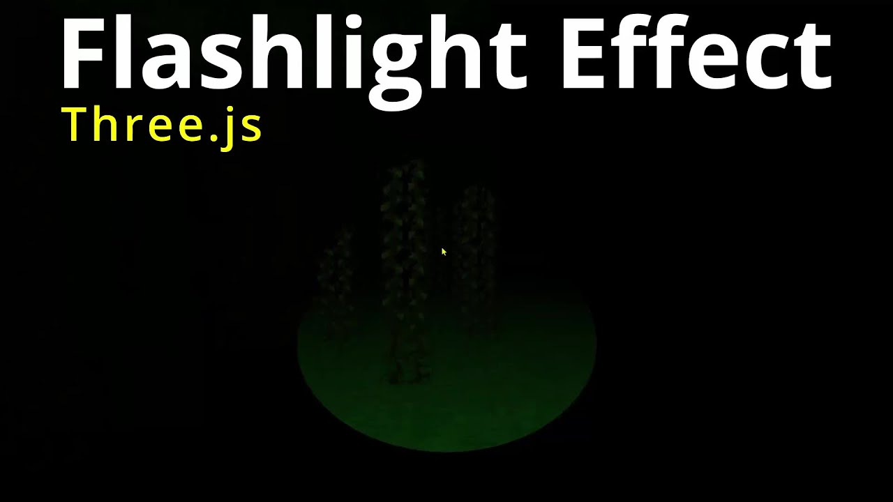 25c Flashlight effect three.js
