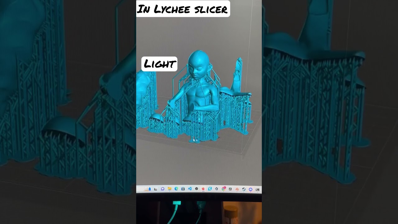 How to set EASY support settings for resin printing #3dprinting #resinprinting