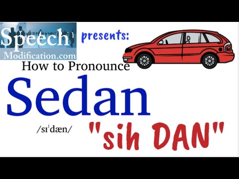How to Pronounce Sedan