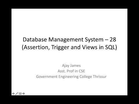 Database Management System – 28(Assertion, Trigger and Views in SQL)