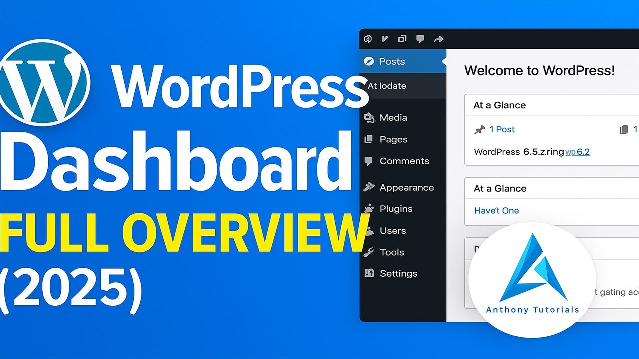 EP 02: WordPress Dashboard Overview for Beginners | Full Guide (2025)