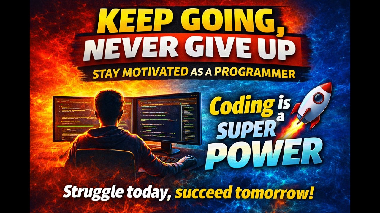 Never Give Up on Coding 💻 | Programmer Motivation | Keep Going & Stay Consistent 🚀