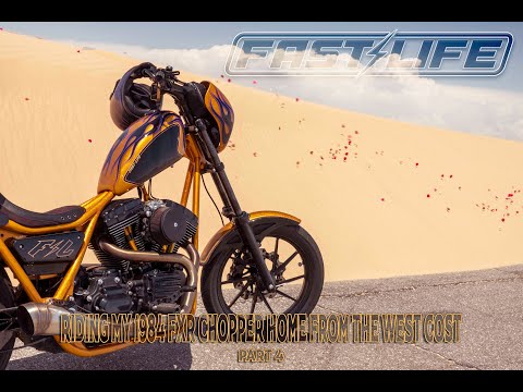 Riding My FXR Chopper Home from the West Coast Part 4