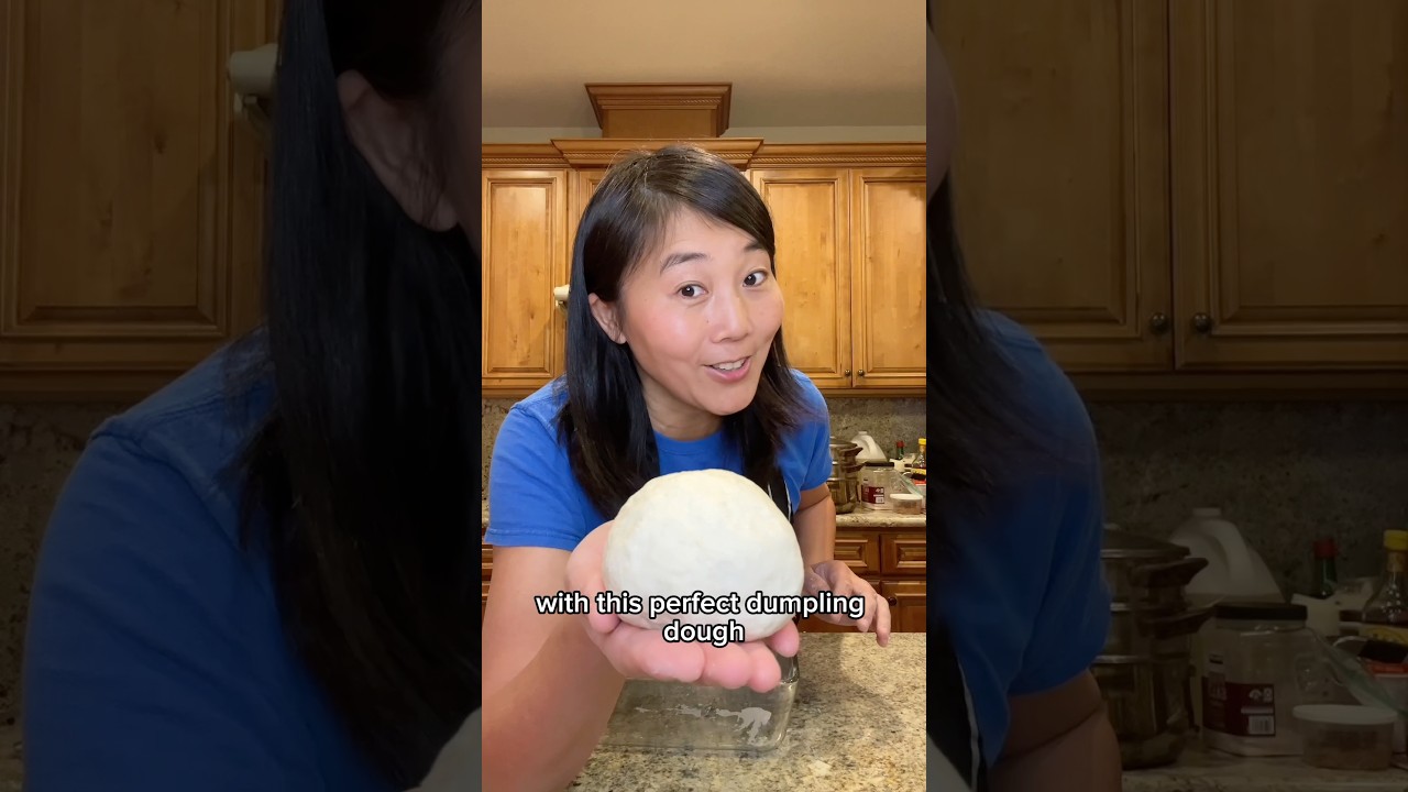 How to make perfect dumpling dough. #shorts #foodhacks #dumplings #dough #chineserecipe