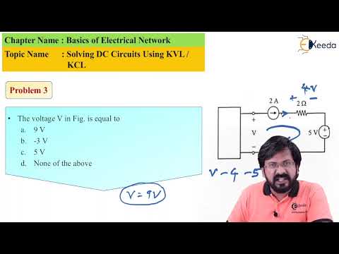 Solving DC Circuits using KVL/KCL - Part1 Video Lecture - Mechanical Engineering