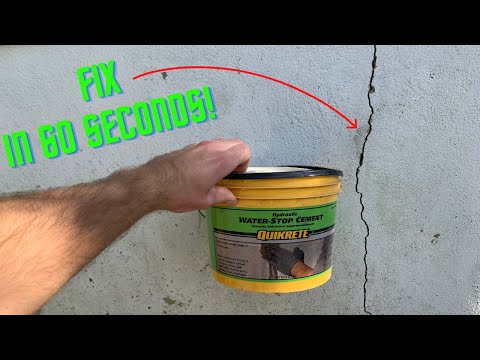 How to Fix Foundation Cracks (in less than 60 seconds!) #shorts