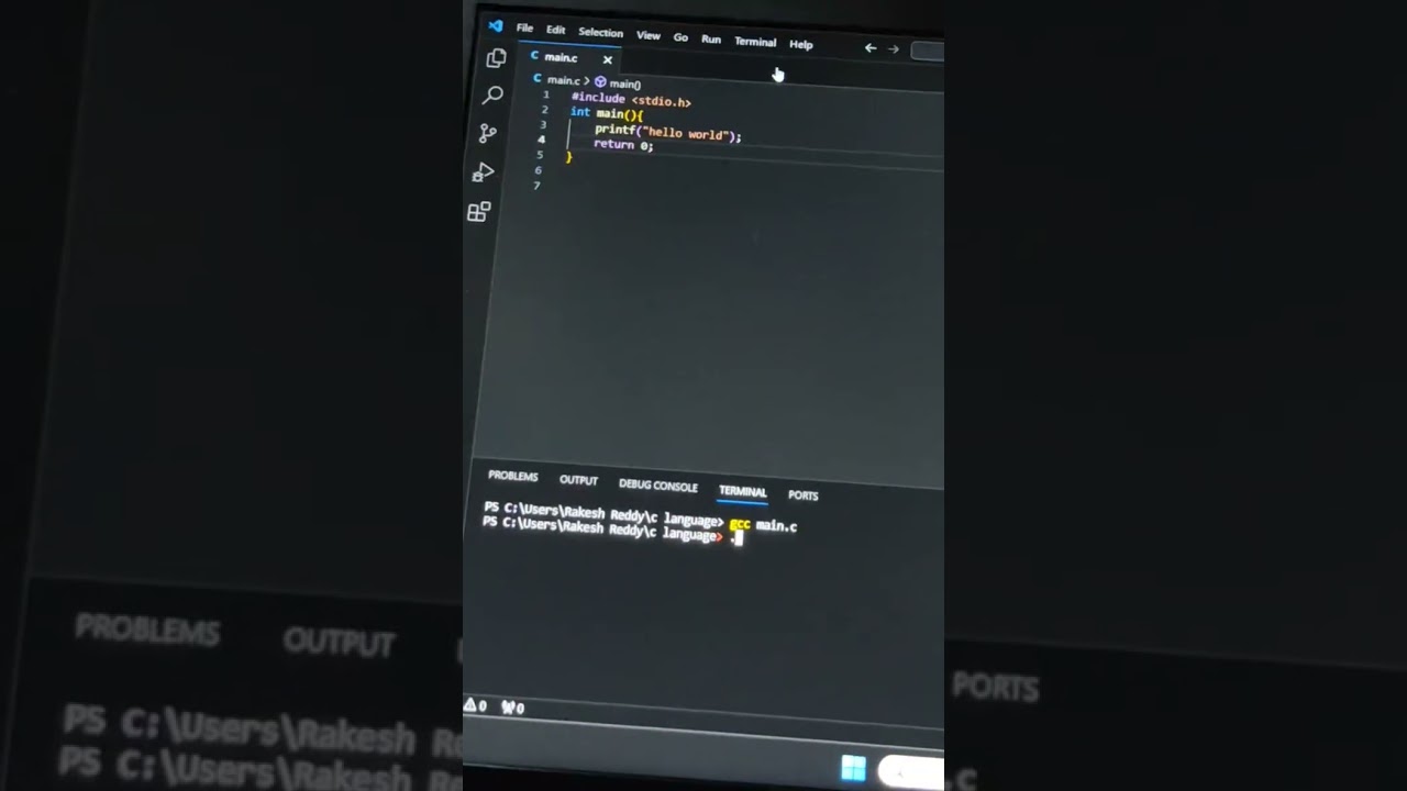 How to Run C programing in VS code for windows and Mac##subscribe ##