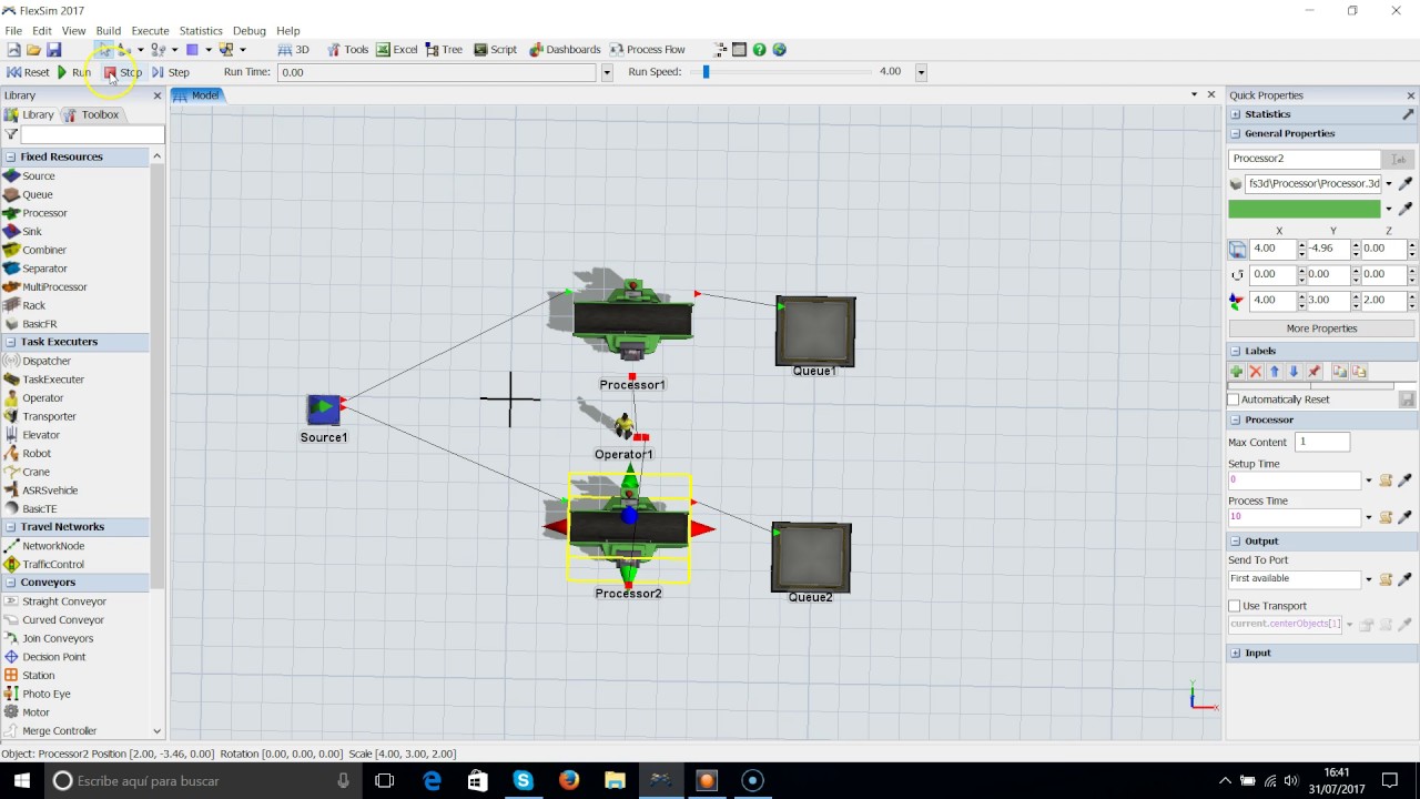 FlexSim Tutorials   5  Triggers