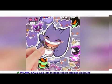 10/20/40/80pcs Funny Gengar Anime Stickers Pokemon Cartoon Decals DIY Luggage Laptop Waterproof Kid