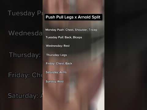 Ppl x Arnold Split 🔥💪💪#workout #plan #gymrat #improvement #gains
