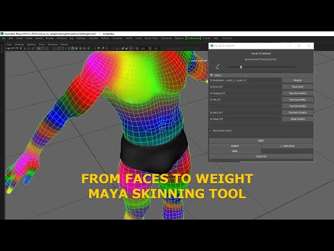 Faces To Weight Maya skinning tool Demo – Truong CG Artist