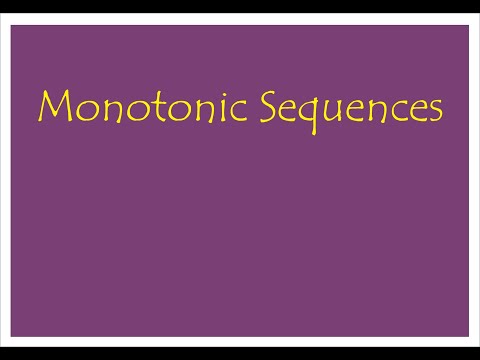 Monotonic Sequences