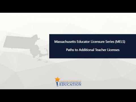 MELS: Paths to Additional Teacher Licenses