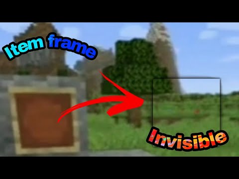 Invisible item frame in Minecraft