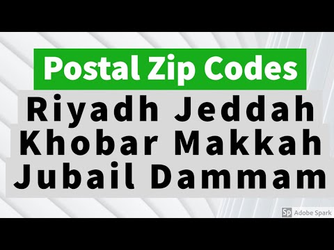 Postal Zip Codes of Riyadh Jeddah Dammam Khobar