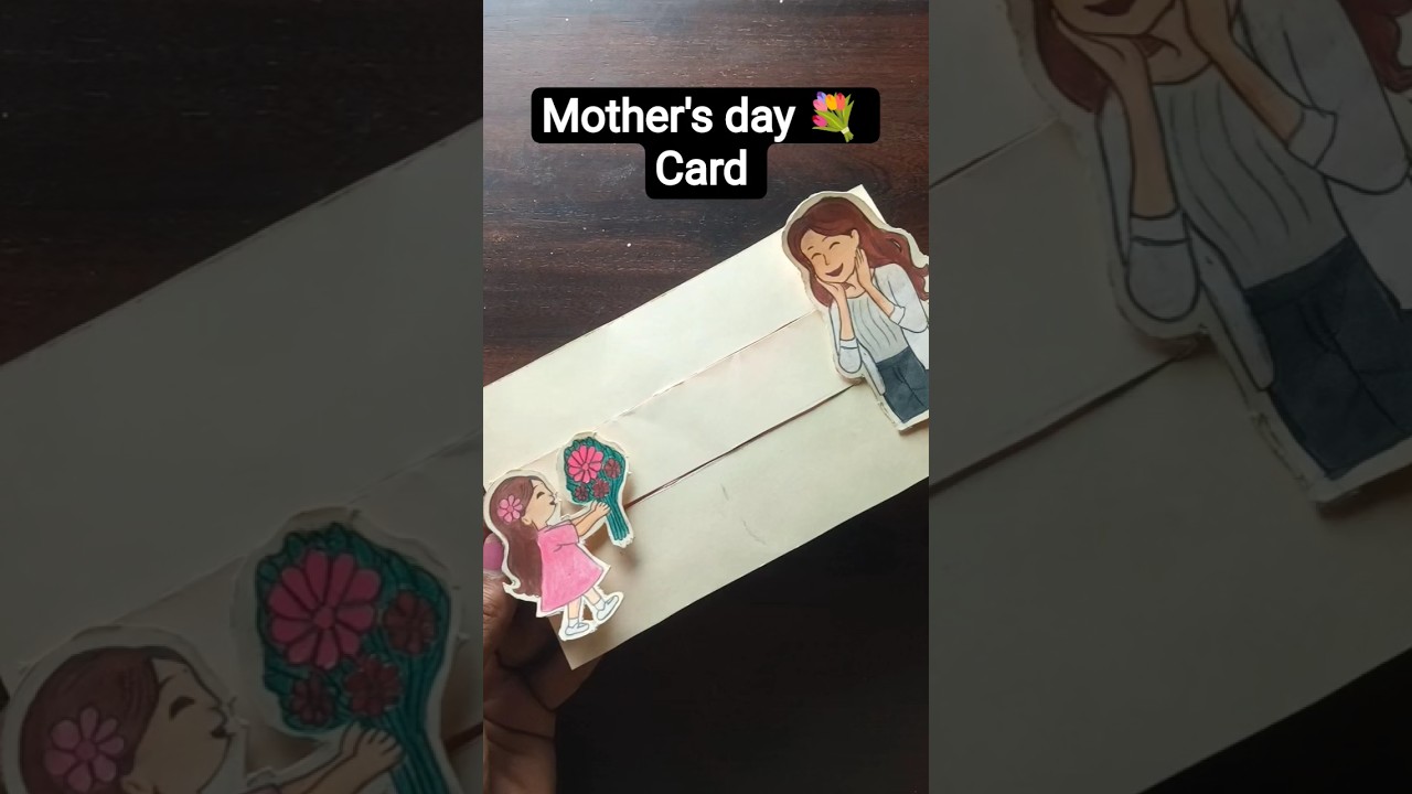 Tutorial: Mother's Day  Card  #shorts  #trending @theartcafe