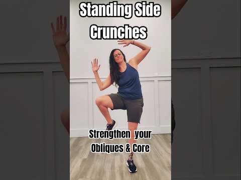 Standing Side Crunches: Define and Strengthen your Obliques & Core #fitness #workout #core