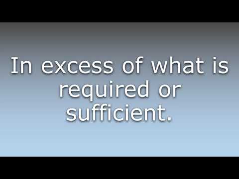 What does Superfluous mean?