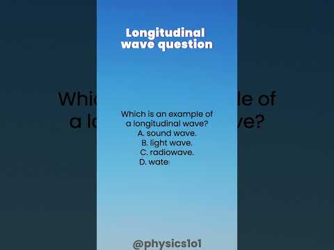 Longitudinal wave question | Learn Physics