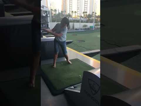 Sharon hitting bombs at Top Golf Las Vegas #Shorts