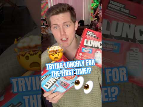 TRYING #Lunchly FOR THE FIRST TIME! #review #prime #mrbeast #loganpaul #ksi