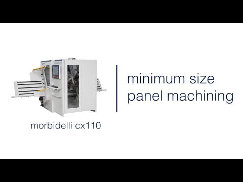 scm morbidelli cx110 - minimum size panel machining
