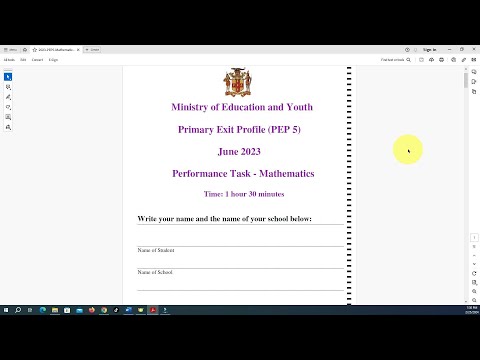 PEP Grade 5 Mathematics Performance Task Preparation for 2024