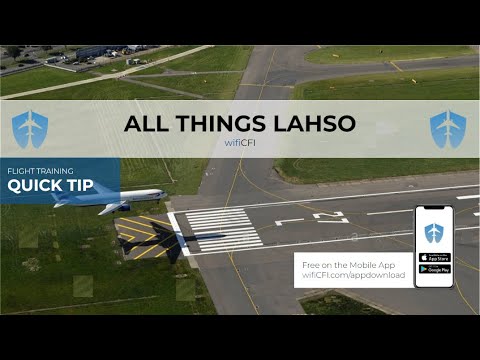 All Things LAHSO (Land and Hold Short Operations)