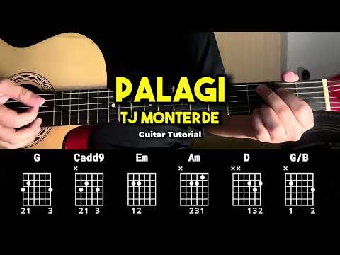 Palagi - TJ Monterde | EASY! Guitar Chords Tutorial For Beginners (CHORDS & LYRICS) #guitartutorial