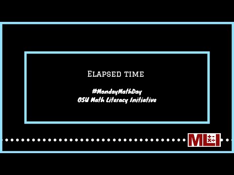 Elapsed Time- OSU Math Literacy