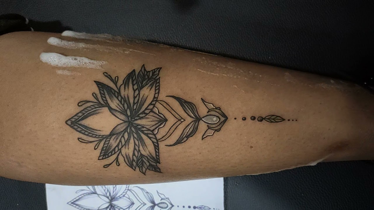 lotus flower tattoo RIO TATTOO STUDIO #trending #tattoo #shorts #trending #art