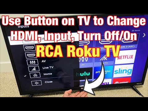 RCA Roku TV: How to Use Button on TV (Change HDMI, Inputs, Turn On/Off, etc