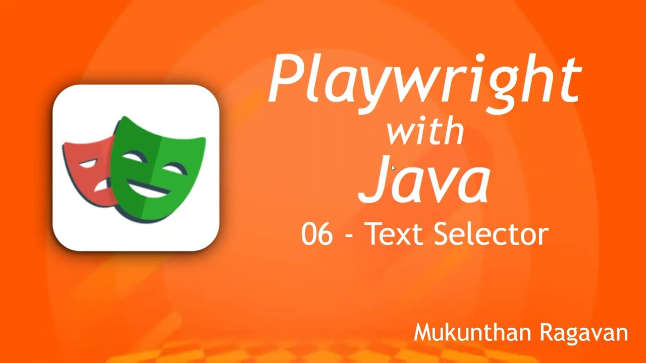 Playwright with Java - Text Selector