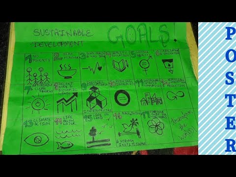 How to make a poster on sustainable development goals?