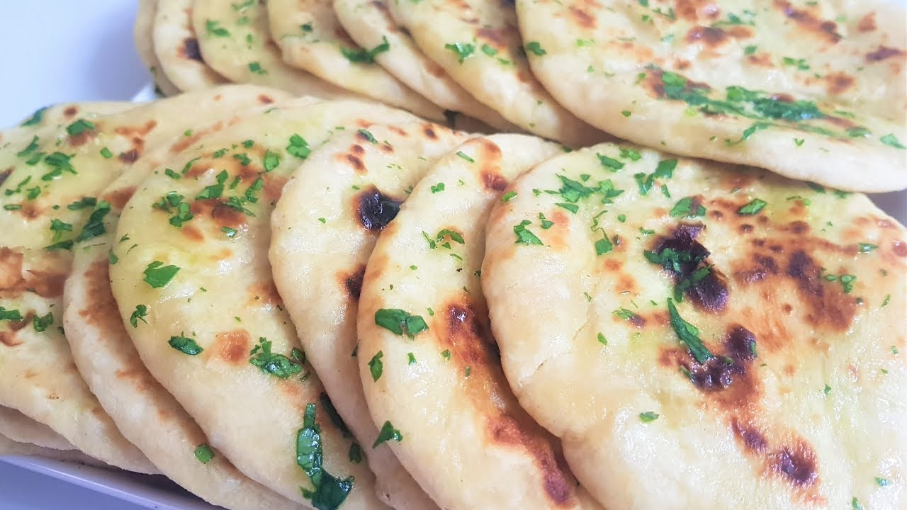 Naan Bread Recipe  In 10 minutes. No Oven. No Yeast. No Proofing