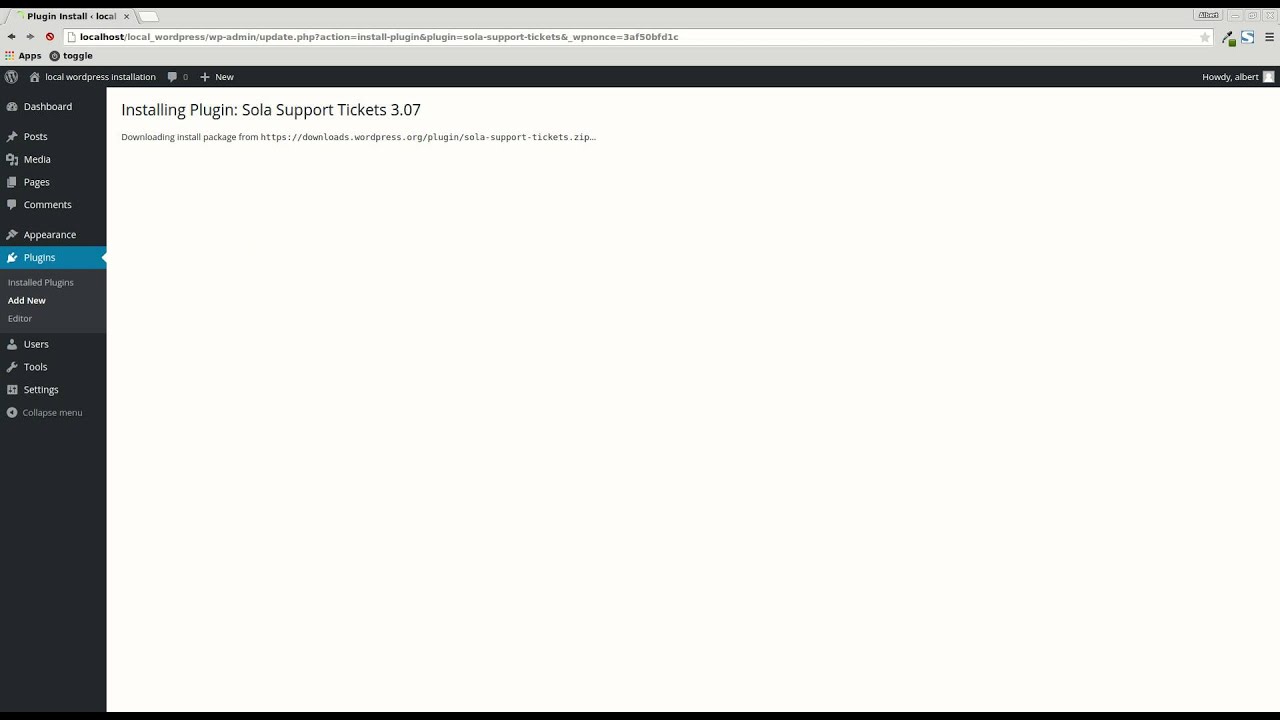 Installing Sola Support Tickets