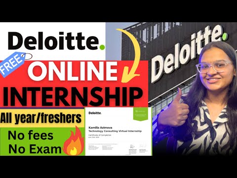 🔥Deloitte Virtual Internship 2025 – Apply Now for Free Certificate! Free, Online & Easy #internship