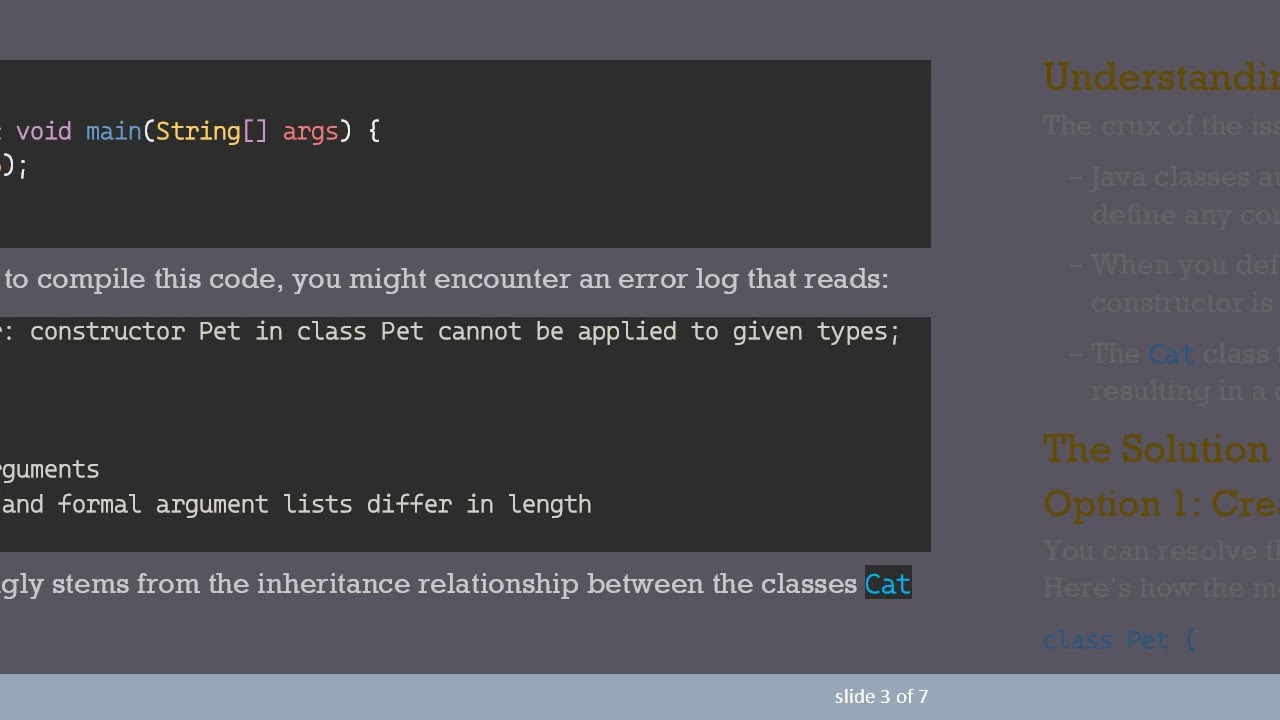 Understanding Java Inheritance: Fixing Compilation Errors with Constructors
