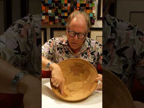 A special Navajo basket with the Spider Woman Cross #Navajo #Basket #nativeamericanart