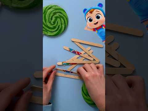???? EASY DIY LOLLIPOP PUZZLE for kids ???? ???? #babyjohn #puzzle #crafts