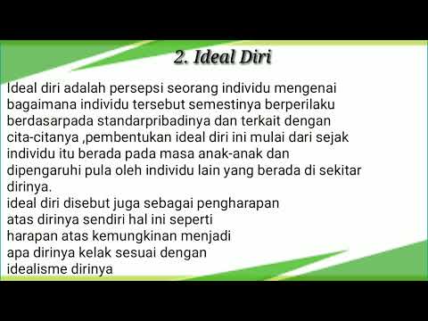 5 Komponen Konsep Diri✨