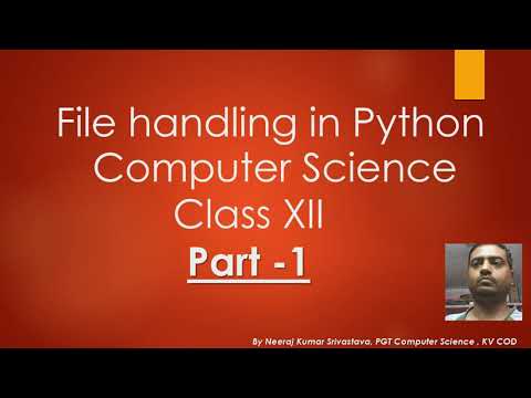 File Handling in python. PART 1