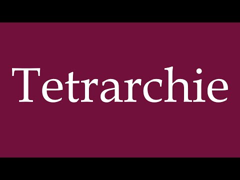 How to Pronounce ''Tetrarchie'' (Tetrarchy) Correctly in German