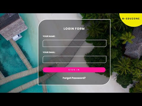 transparent login form with html css login form design with Watch HD ...