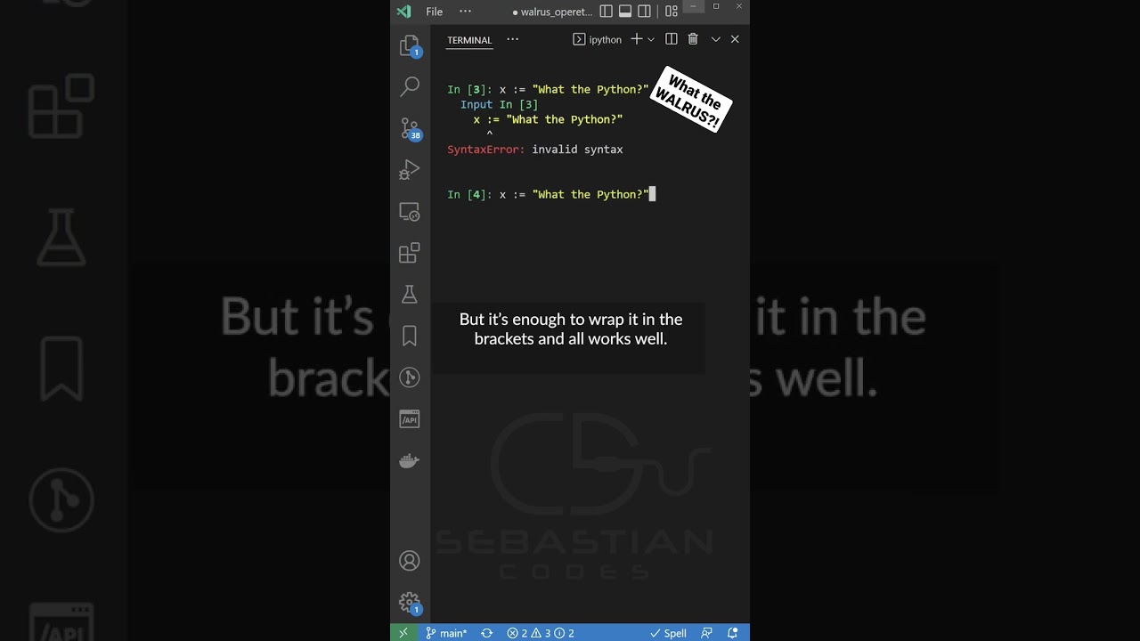 BORING assignment expression in Python
