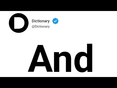 And Meaning In English