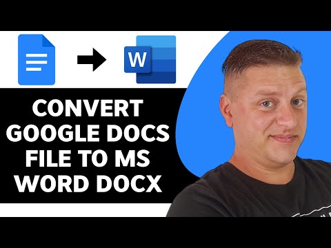How To Convert Google Docs File To MS Word Docx | Microsoft Word Tutorial 2025
