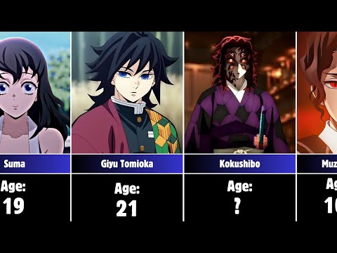 Age Comparison of Demon Slayer Characters: Who's the Oldest?"